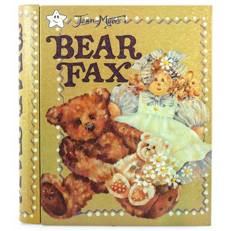Bear Fax Kitap Görünümlü Metal Kutu