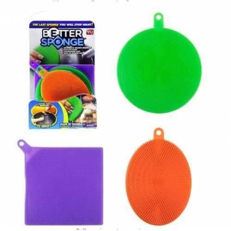 Better Sponge Anti Bakterial Silikon Bulaşık Süngeri (3 Adet)